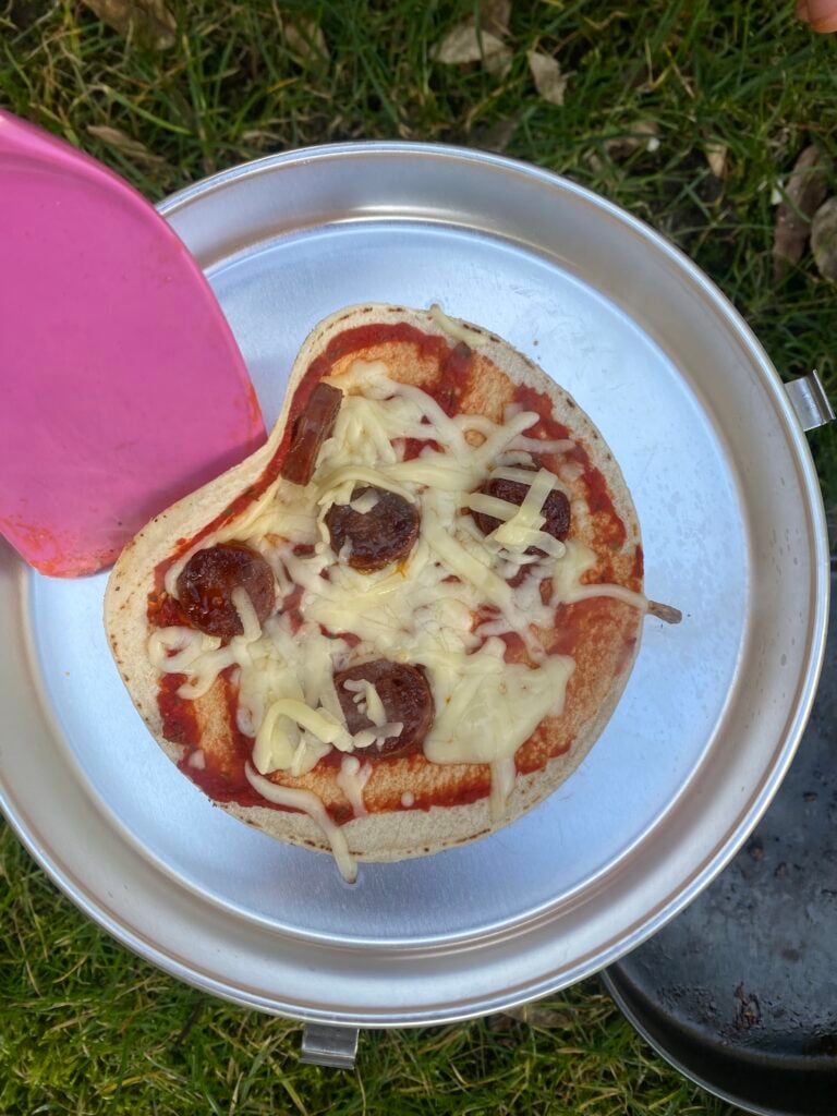 Tortilla calzone på trangia • Opskrift